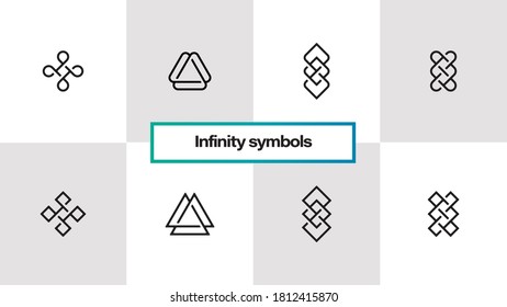 Infinite Loop Symbols Vectors Use Logos Stock Vector (Royalty Free ...