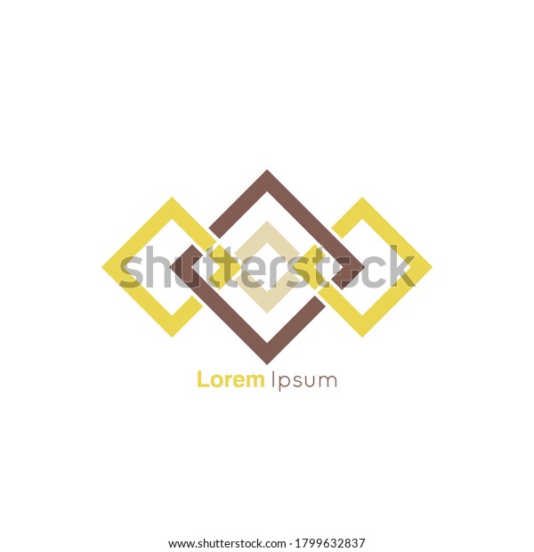 Infinite Square Rhombus Looped Symbol Abstract Stock Vector (Royalty ...