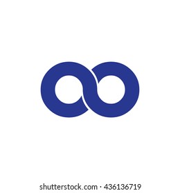 Infinity Abstract Logo Blue Stock Vector (Royalty Free) 436136719 ...