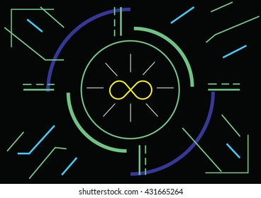 Infinity Abstract Vector Illustration Contain Eps10 Stock Vector ...