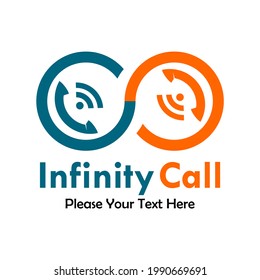 Infinity Call Logo Template Ilustration Stock Vector (Royalty Free ...