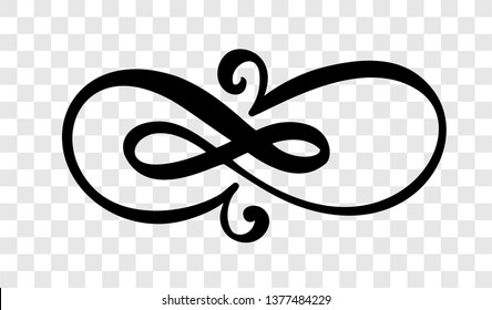 Infinity Calligraphy Vector Illustration Symbol Logo Stock Vector ...