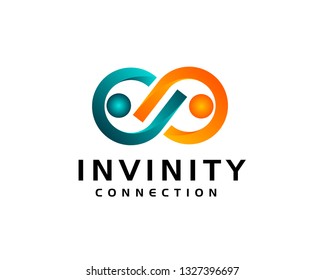 Infinity Connection Logo Design Inspiration Stock Vector (Royalty Free ...