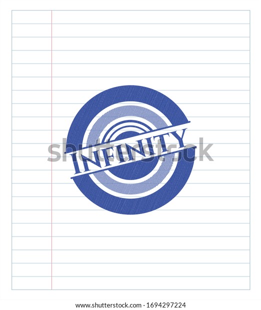 Infinity Draw Pen Strokes Blue Ink Stock Vector (Royalty Free ...