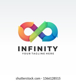 Infinity Endless Symbols Icon Collection Vector Stock Vector (Royalty ...