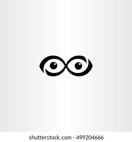 Infinity Eyes Vector Icon Symbol: เวกเตอร์สต็อก (ปลอดค่าลิขสิทธิ์ ...