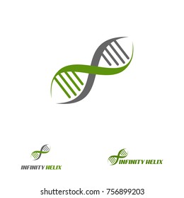 Infinity Helix Logo Design Stock Vector (Royalty Free) 756899203 ...