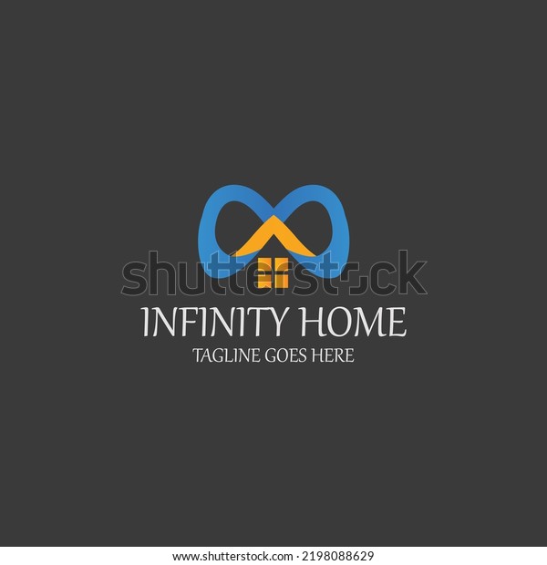 Infinity Home Logo Design Template Vector Stock Vector (Royalty Free ...