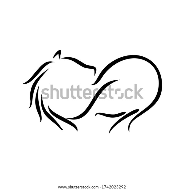 Infinity Horse Logo Infinity Symbol Horse Stock Vector (Royalty Free ...