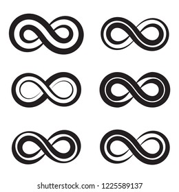 Infinity Sign Infinity Flat Icon Mobius Stock Vector (Royalty Free ...