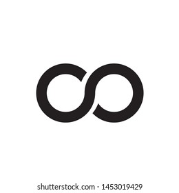 Initial Letter Oo Linked Round Lowercase Stock Vector (Royalty Free ...