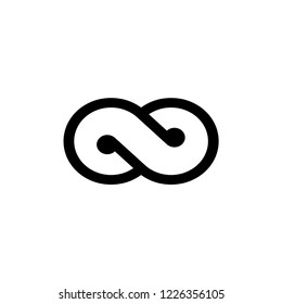 Infinity Icon Vector Unlimited Sign Symbol Stock Vector (Royalty Free ...