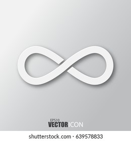 Vector Illustration Infinity Sign Shadow 스톡 벡터(로열티 프리) 212864653 ...