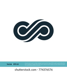 Dp Initial Logo Infinity Symbol Stock Vector (Royalty Free) 1639383007 ...