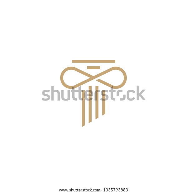 Infinity Law Pillar Logo Vector Icon Stock Vector (Royalty Free ...