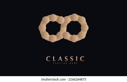 Infinity Link Abstract Icon Silhouette Vector Stock Vector (Royalty ...