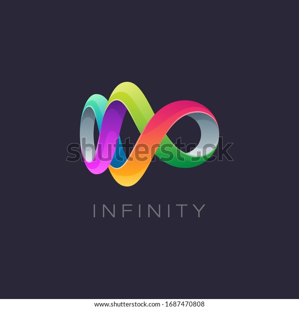 Infinity Logo Creative Colorful Infnity Symbol Stock Vector (Royalty ...
