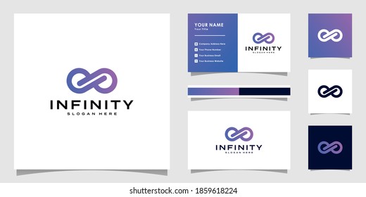 Infinity Logo Vector Business Card Design Stock Vector (Royalty Free ...