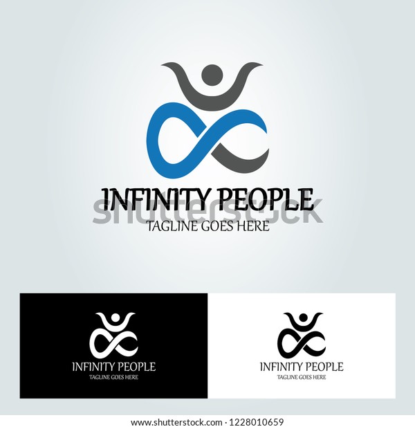 Infinity People Logo Design Template Vector Stock Vector (Royalty Free ...