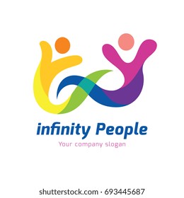 Infinity People Logo Template Stock Vector (Royalty Free) 693445687 ...