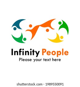 Infinity People Logo Template Illustration Stock Vector (Royalty Free ...
