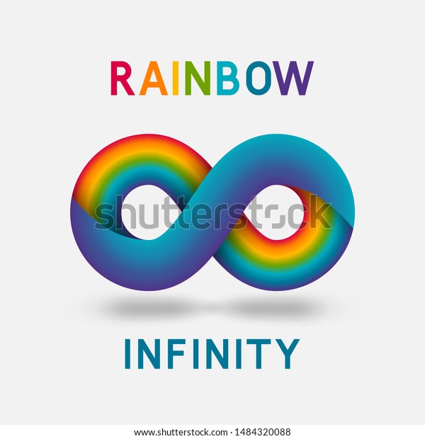 Infinity Rainbow Abstract Sign Design Element Stock Vector (Royalty ...