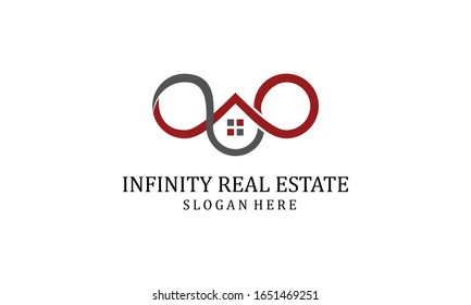 Infinity Real Estate Logo Vector Design Stock Vector (Royalty Free ...