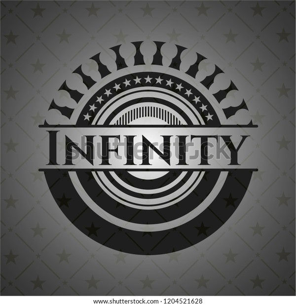 Infinity Realistic Dark Emblem Stock Vector (Royalty Free) 1204521628 ...