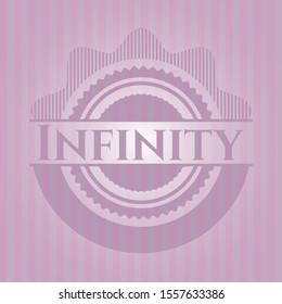 Infinity Retro Pink Emblem Vector Illustration Stock Vector (Royalty ...