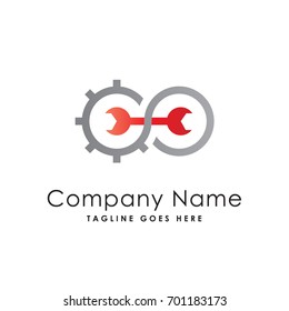 Infinity Service Logo Template Stock Vector (Royalty Free) 701183173
