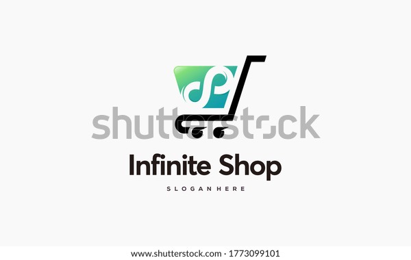 Infinity Shop Logo Designs Online Shop Stock Vector (Royalty Free ...