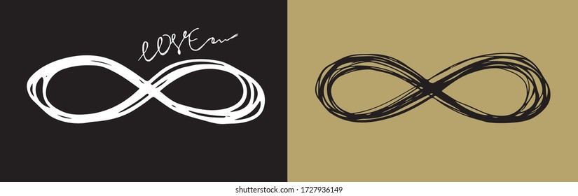 Infinity Sign Hand Drawn Illustration Stock Vector (Royalty Free ...