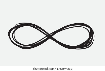 Infinity Sign Hand Drawn Illustration Stock Vector (Royalty Free ...