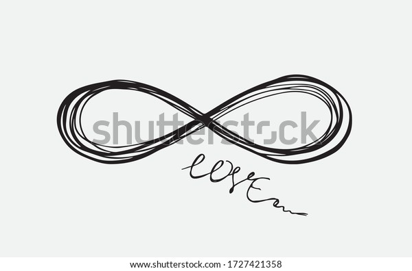 Infinity Sign Hand Drawn Illustration Stock Vector (Royalty Free ...