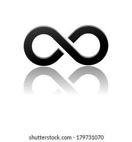 Infinity Sign Isolated On White Stock Vector (Royalty Free) 179731070 ...