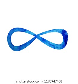 Infinity Sign Vector Blue Watercolor Infinity: vetor stock (livre de ...