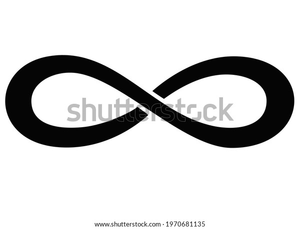 Infinity Sign Vector Silhouette Illustration Logo Stock Vector (Royalty ...
