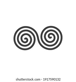 Infinity Spiral Icon Graphic Design Template Stock Vector (Royalty Free ...