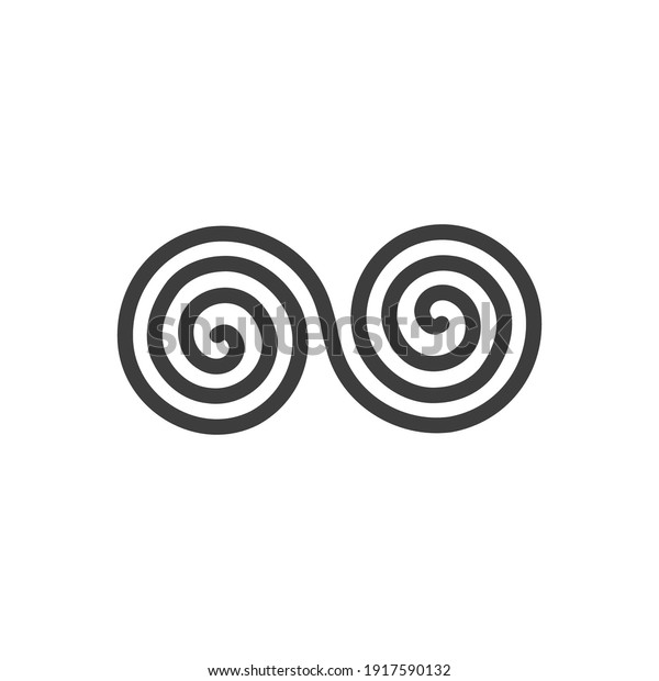 Infinity Spiral Icon Graphic Design Template Stock Vector (Royalty Free ...