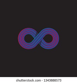 Infinity Rainbow Logo Template Symbol Sign: เวกเตอร์สต็อก (ปลอดค่า ...