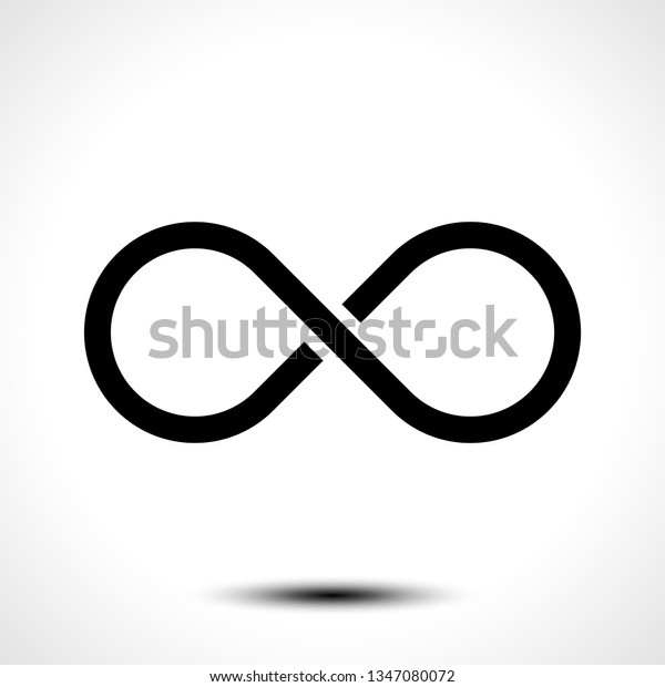 Infinity Symbol Iconeternal Limitless Endless Life Stock Vector ...