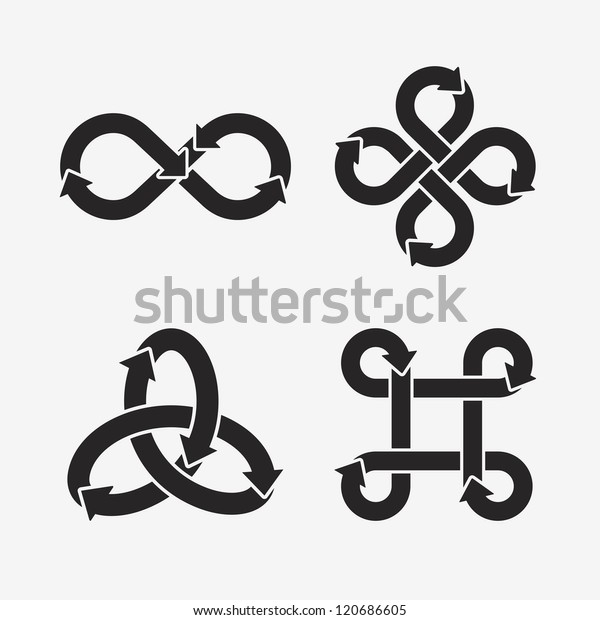 Infinity Symbol Icons Vector Illustration Stock Vector (Royalty Free ...
