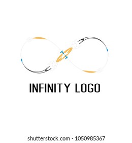 Vektor Stok Infinity Symbol Logo Start Company (Tanpa Royalti ...