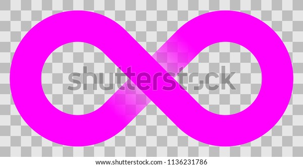 Infinity Symbol Purple Simple Transparency Eps Stock Vector (Royalty ...