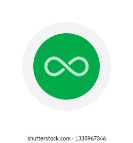 Infinity Symbol Simple Icon Icon Colored Stock Vector (Royalty Free ...