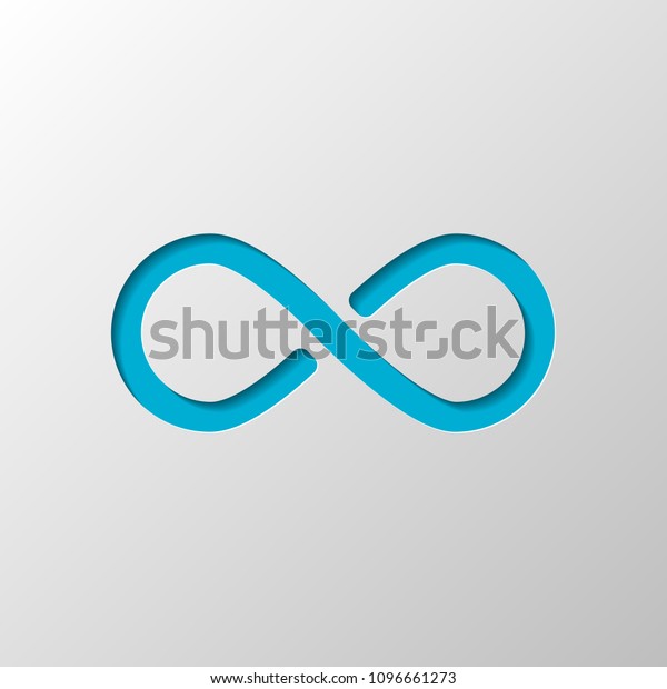 Infinity Symbol Simple Icon Paper Design Stock Vector (Royalty Free ...