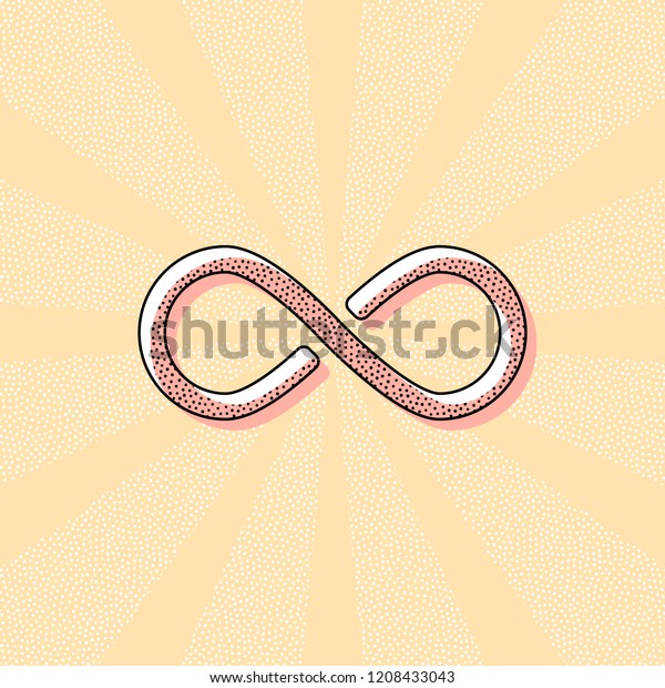 Infinity Symbol Simple Icon Vintage Retro Stock Vector (Royalty Free ...