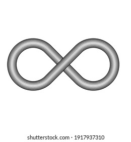 Infinity Symbol Vector Curved Lines Design Stock Vector (Royalty Free ...
