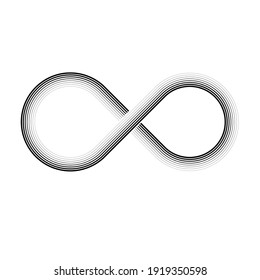 Infinity Symbol Vector Curved Lines Design Stock Vector (Royalty Free ...