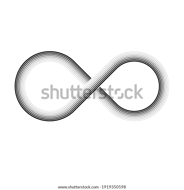 Infinity Symbol Vector Curved Lines Design Stock Vector (Royalty Free ...